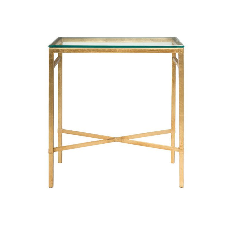 Safavieh Couture Viggo Glass Side Table, AMH8300