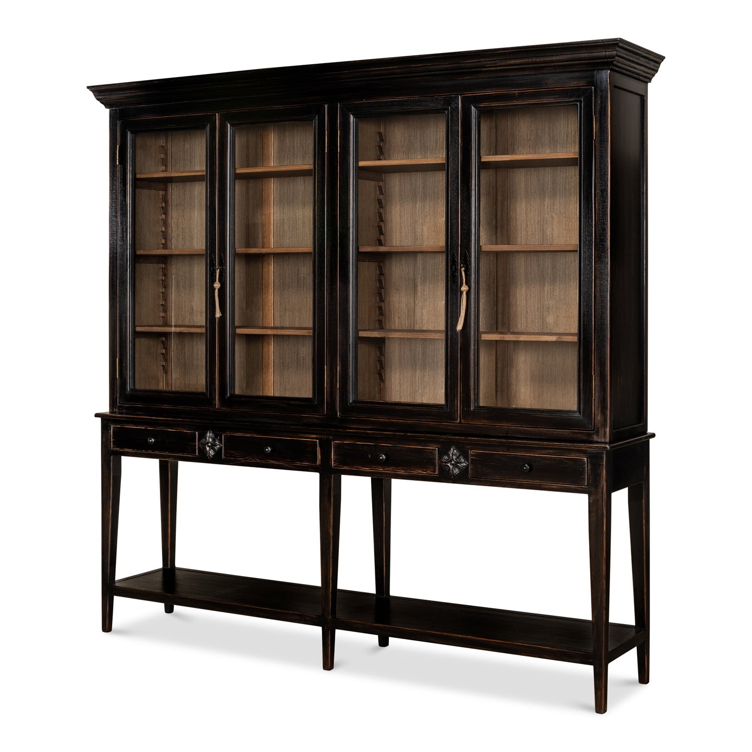 Sarreid Ltd Beacon Hill Display Case Ebony - 52659
