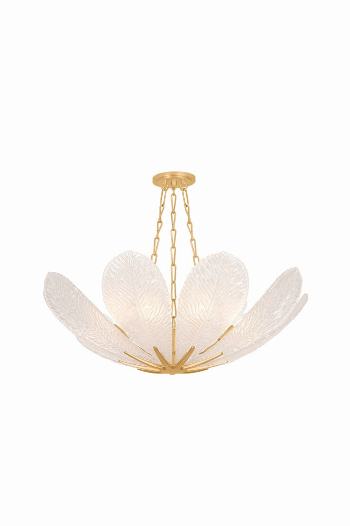 Galena Chandelier - Vintage Gold Leaf | Corbett Lighting - 538-34-VGL