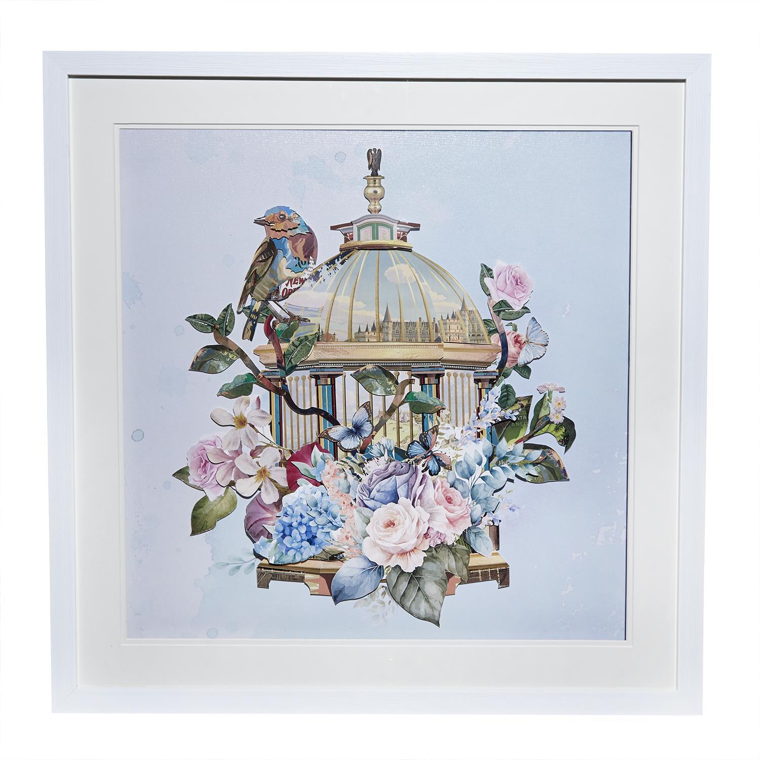 Two's Company Pelican Paper Collage Wall Art