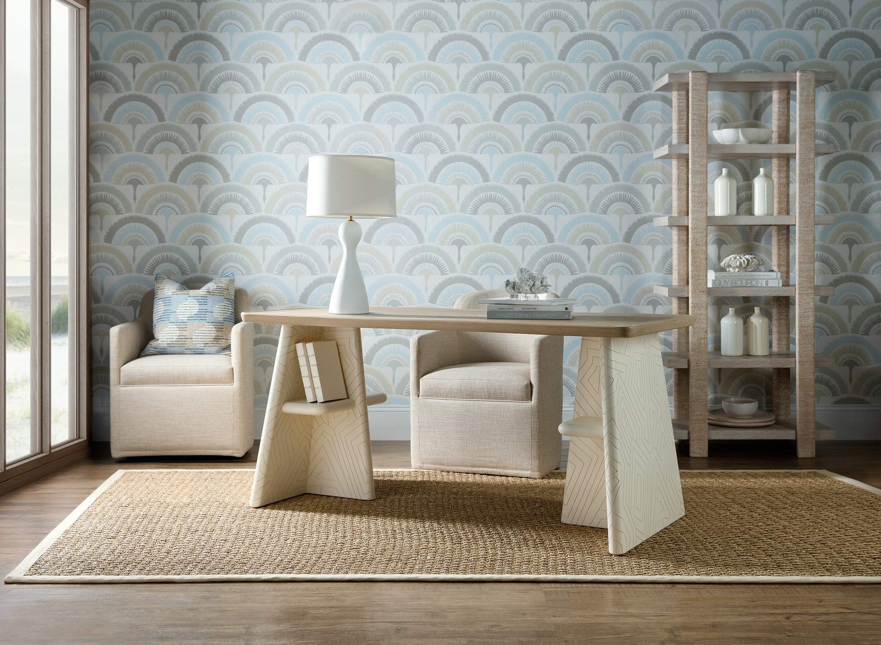 Commerce and Market Effie Writing Table - Whites/Creams/Beiges | Hooker ...