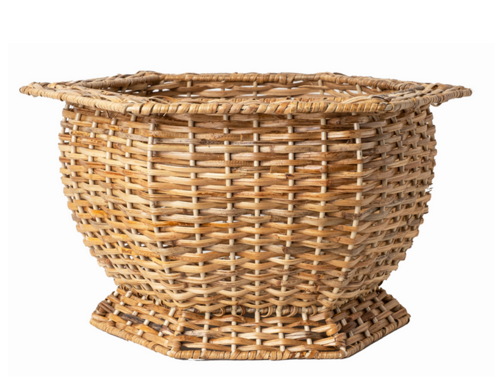 The Enchanted Home Hexagon Wicker Planter (3 Sizes)