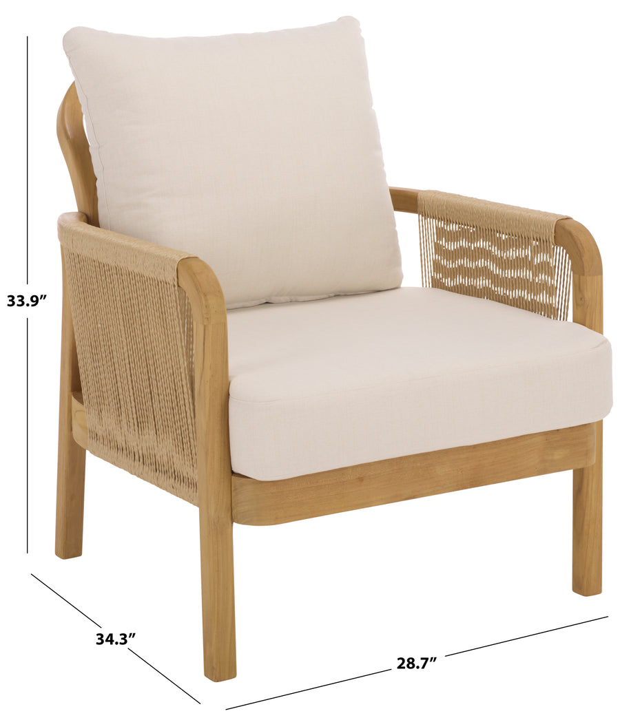 Safavieh Couture Rogers Teak & Hyacinth Chair, CPT2016